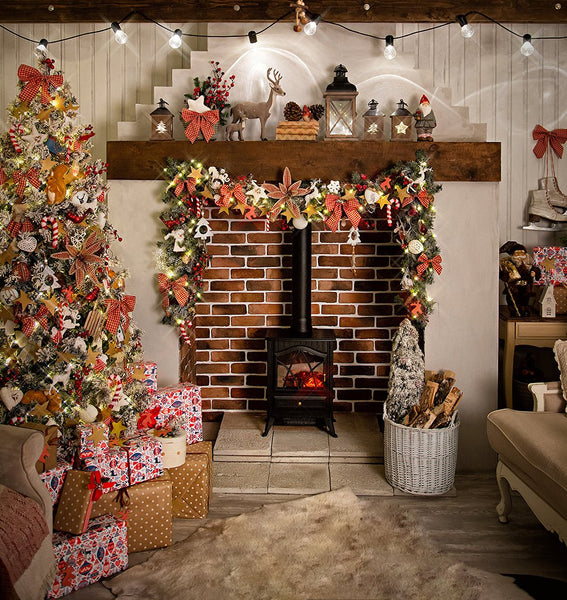 Bright and Beautiful Christmas Scenes Photography Backdrops IBD-19217 ...