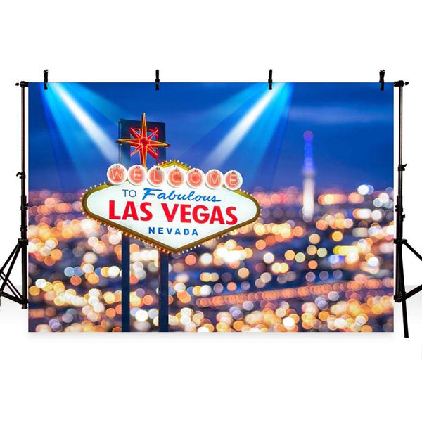 Attractions Iconic Landmarks Las Vegas Backdrops G-167 – iBACKDROP