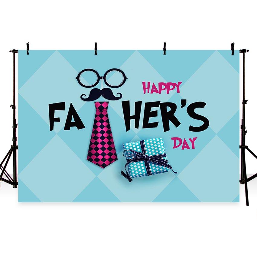 Father's Day Backdrop Blue Backgrounds G-399 – iBACKDROP