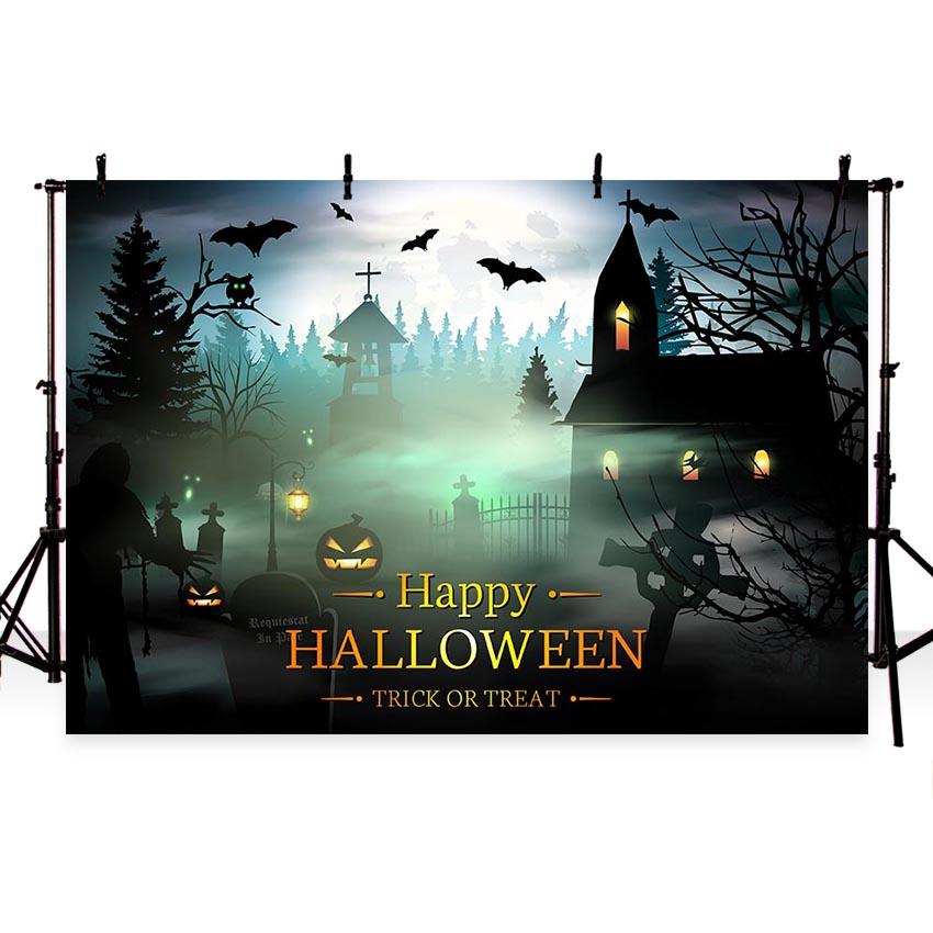Halloween Backdrops Festival Backdrops Cheap Background Night G-789 ...