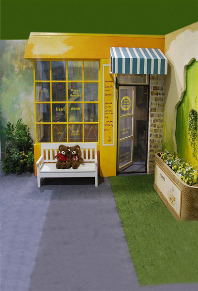 Vintage Shop Building Photo Backdrop IBD-246979 – iBACKDROP