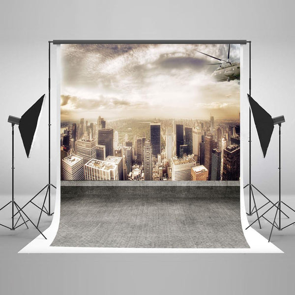 Scenic Background Cityscape Backdrop New York Backdrop Flat Roof LK-29 ...