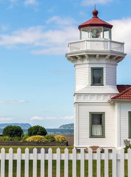 Landmark Background Washington Point Wilson Lighthouse Landscape Backd ...
