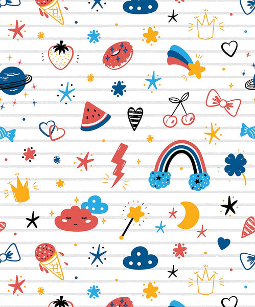 Painted Food Background Cute Backdrops for Children IBD-19276 – iBACKDROP