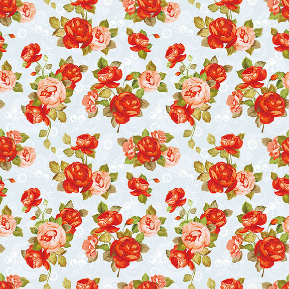 Patterned Backdrop Flowers Backdrop S-2636 – iBACKDROP