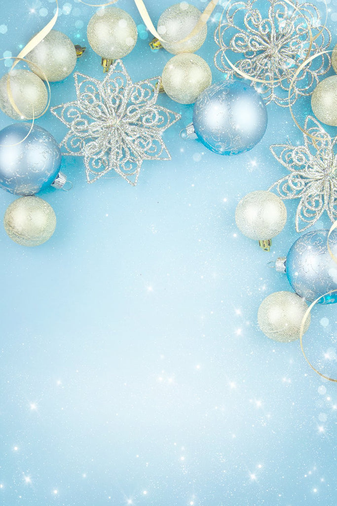 Blue Background With Balloons Christmas Backdrops Portrait Backdrops I ...